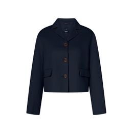 JOOP! JOOP Damen Kurzjacke "Joselyn", blau, Gr. 40, clean, unifarben, Web, Obermaterial: 60% Wolle, 40% Polyester, Jacken, mit Reverskragen