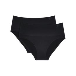 Triumph Damen Maxislip "Soft Sculpt", Gr. 40, schwarz, Obermaterial: 86% Polyamid, 14% Elasthan, Unterhosen, nahtlos, formende Passform, Rundstrick,