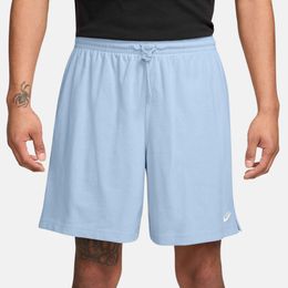 Nike Sportswear Herren Shorts "Nike Club Men's Knit Shorts", blau, Gr. S, Obermaterial: 100% Baumwolle, Hosen, mit Eingrifftaschen, aus gestrickter