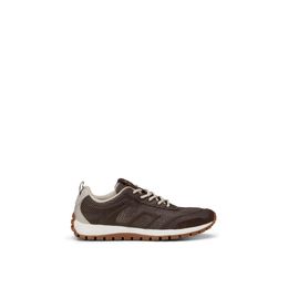 Marc O'Polo MARC O'POLO Damen Sneaker "aus edlem Rindleder und Mesh-Einsatz", Gr. 39burnt coffee, Obermaterial: 82% Polyester, 18% Leder, unifarben, Schuhe