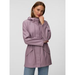 V&eacute;ro Moda VERO MODA Damen Regenjacke "VMMALOU COATED JACKET", lila, Gr. M, unifarben, Web, Obermaterial: 100% Polyester, Jacken, wasserabweisende Beschichtung
