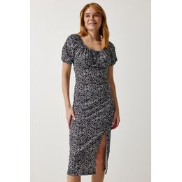 Happiness İstanbul Kleid Damen Gr&ouml;&szlig;e 40 schwarz / wei&szlig; Sommerkleid
