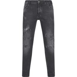 2Y Premium Herren Bequeme Jeans "2Y Premium Herren 2Y Skinny Fit Jeans", grau, Gr. 31, unifarben, 97% Baumwolle, 3% Elasthan, Jeans