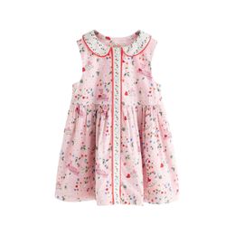 next Dress 'Cath Kidston' girl size 74 Light blue / Rose / Red / White