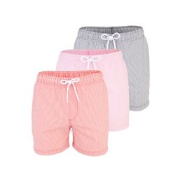 Jack & Jones Jack & Jones Badeshorts 'JPSTMAUI' Herren Gr&ouml;&szlig;e M navy / hellpink / orangerot / wei&szlig;