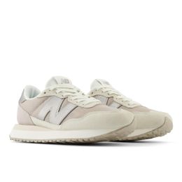 New Balance Damen Sneaker "237", Gr. 38, beige, Leder, Synthetik, Textil, Schuhe, f&uuml;r Erwachsene geeignet, mit Gummilaufsohle
