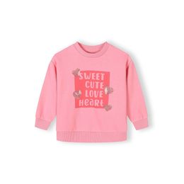 MINOTI Sweatshirt M&auml;dchen Gr&ouml;&szlig;e 98/104 altrosa / hellpink