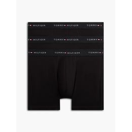 Herren Boxershorts "3P BOXER BRIEF DTM", Tommy Hilfiger Underwear, Gr. XL, schwarz, Jersey, Obermaterial: 95% Baumwolle, 5% Elasthan, unifarben,