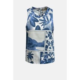 Smith & Soul SMITH & SOUL Damen Blusentop, blau, Gr. M, bedruckt, Web, Material: 100% Baumwolle, Blusen, aus Baumwolle