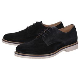 Sioux Herren Schn&uuml;rschuh "Encanio-715", Gr. 42, blau, Obermaterial: 100% Kalbsveloursleder CAVL. 100% Gummi rubber., Schuhe