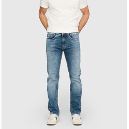 MAC Herren Straight-Jeans "Arne", blau, Gr. 34, Denim/Jeans, Obermaterial: 95% Baumwolle, 3% Elastomultiester, 2% Elasthan, Jeans, in gepflegter
