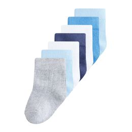 next Socks girl size 0/3 mths marine blue / Light blue / mottled grey / White