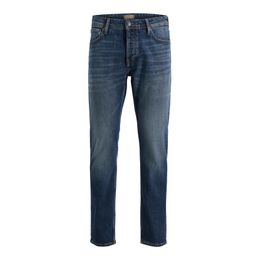 Jack & Jones JACK & JONES Herren Tapered-fit-Jeans "JJIMIKE JJORIGINAL CJ SN", blau, Gr. 29, unifarben, Denim/Jeans, Obermaterial: 99% Baumwolle, 1% Elasthan,