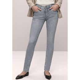 Street One Damen Slim-fit-Jeans, grau, Gr. 34, unifarben, Jeans, 85% Baumwolle, 9% Polyester, 4% Elastomultiester, 2% Elasthan, Jeans, im Denim Look