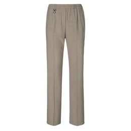 GOLDNER Damen Schlupfhose "Kurzgr&ouml;&szlig;e Elegante Stretchhose mit Komfortbund", beige, Gr. 22, Obermaterial: 53% Polyester PES. 43% Schurwolle WV. 4%