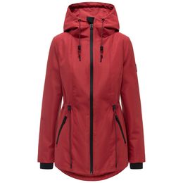 Navahoo Damen Outdoorjacke "Blumentanz 14", rot, Gr. S, Obermaterial: 100% Polyester. Innenfutter: 100% Polyester. &Auml;rmelfutter: 100% Polyester,