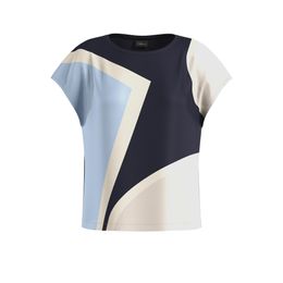 s.Oliver BLACK LABEL T-Shirt Damen Gr&ouml;&szlig;e XL creme / navy / hellblau / wei&szlig;