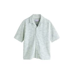 next Button Up Shirt male size M Jade / White