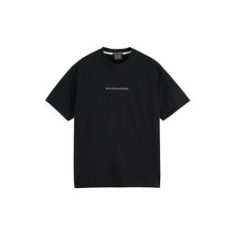 Scotch & Soda SCOTCH & SODA Herren T-Shirt "T-Shirt Core Logo Front Chest T-Shirt 1er Pack", schwarz, Gr. L, Obermaterial: 100% Baumwolle CO., Shirts