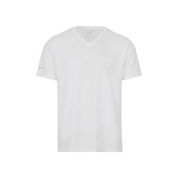 TRIGEMA Herren T-Shirt "TRIGEMA V-Shirt COOLMAX", wei&szlig;, Gr. XXXL, Trikot, 100% Polyester (recycelt), Shirts
