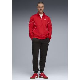 Puma Herren Trainingsanzug "POLY PIPING SUIT", rot, Gr. XXL, unifarben, Trikot, Obermaterial: 100% Polyester, Sportanz&uuml;ge, ohne Kapuze