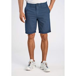 LINDBERGH Herren Chinoshorts "Chino-Shorts Relaxed Fit", blau, Gr. M, Obermaterial: 98% Baumwolle, 2% Elasthan, Hosen