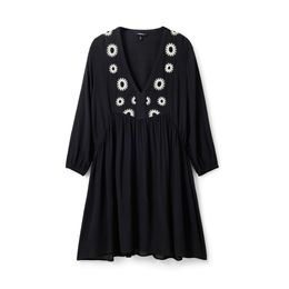 Desigual Kleid 'SENECA' Damen Gr&ouml;&szlig;e 42 schwarz / wei&szlig; Sommerkleid