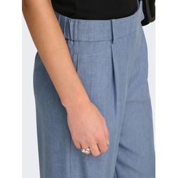 Only Damen Anzughose "ONLLINDA HW STR MEL PANTS TLR NOOS"vintage indigo detail:melange, Gr. XS, meliert, Web, Obermaterial: 97% Polyester, 3%