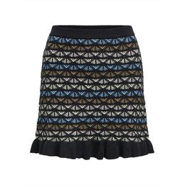 Object Rock 'OBJTasha' Damen Gr&ouml;&szlig;e 34 beige / blau / rot / schwarz