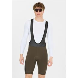 Endurance Herren Radhose "Brillant", braun, Gr. XL, unifarben, 75% Polyamid, 25% Elasthan, Hosen, mit praktischen Tr&auml;gern und hoher Funktionalit&auml;t