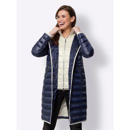 Heine Damen Steppmantel, Blau, Gr. 38, Winterm&auml;ntel, Material: Polyester