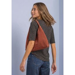 Street One Damen T-Shirt, schwarz, Gr. 36, gepflegt, Stoff, 95% Viskose, 5% Elasthan, Shirts, mit Rundhalsausschnitt