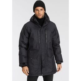 Polarino Herren Funktionsparka, schwarz, Gr. 60, Obermaterial: 100% Polyester. Futter: 100% Polyester. Wattierung: 100% Polyester, Jacken,