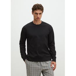 Marc O'Polo MARC O'POLO Herren Pyjamaoberteil, Gr. XL, schwarz, Interlock, Obermaterial: 97% Baumwolle, 3% Elasthan, Shirts