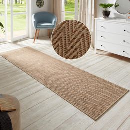 L&auml;ufer Hanse Home, B:80cm H:5mm L:150cm, orange, Polypropylen (PP), Flur, Teppiche, "Nature 500", Flachgewebe, In- & Outdoor, Rutschfest, Flur,