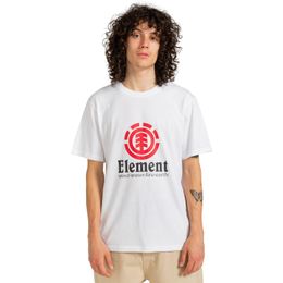 Element Herren T-Shirt "Vertical", wei&szlig;, Gr. S, Obermaterial: 100% Baumwolle., Shirts