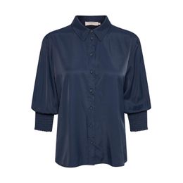 Cream Damen Hemdbluse "Kurzarmhemd NolaCR", blau, Gr. 38, Obermaterial: 50% Viskose CV. 40% Nylon NY. 10% Lyocell CLY., Blusen