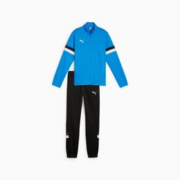 Puma M&auml;dchen Trainingsanzug "TEAMRISE TRACKSUIT JR", blau, Gr. 152, unifarben, Trikot, Obermaterial: 100% Polyester, Sportanz&uuml;ge, zweiteiliges Set,