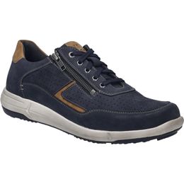 Josef Seibel Herren Schn&uuml;rschuh "Enrico 32, indigo-kombi", Gr. 41, blau, Obermaterial: 100% Rindsleder Leather cow., Schuhe