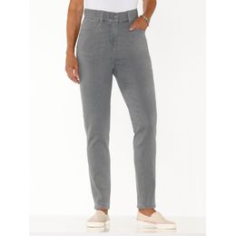 Classic Basics Damen Bequeme Jeans, grau, Gr. 20, unifarben, 81% Baumwolle, 17% Polyester, 2% Elasthan, Jeans