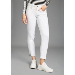 Kangaroos Damen Relax-fit-Jeans "RELAX-FIT HIGH WAIST", wei&szlig;, Basic, Gr. 34, Denim/Jeans, Obermaterial: 98% Baumwolle, 2% Elasthan, Jeans,
