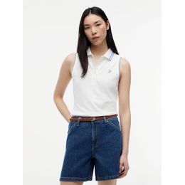 Tommy Hilfiger Top '1985' female size XXS Light blue / White