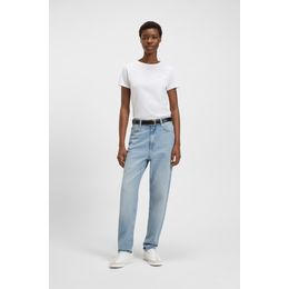 BOSS Orange Damen 5-Pocket-Jeans "RUTH HR 5.0 Premium Damenmode", blau, Gr. 29, unifarben, Denim/Jeans, Obermaterial: 58% Baumwolle, 42% Lyocell,