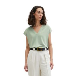 Marc O'Polo MARC O'POLO Damen Blusenshirt "aus LENZING ECOVERO ", gr&uuml;n, Gr. XS, unifarben, Obermaterial: 94% Viskose, 6% Elasthan, Shirts