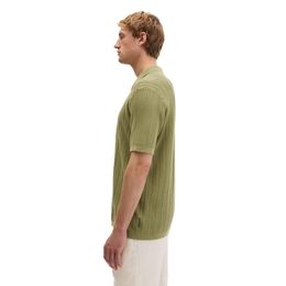 Marc O'Polo MARC O'POLO Herren Poloshirt "mit vertikaler Strickstruktur"vibrant fern, Gr. M, unifarben, Obermaterial: 100% Baumwolle, Shirts