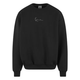 Karl Kani Herren Rundhalspullover "Karl Kani Signature Scuba Os Crewneck", schwarz, Gr. S, mehrfarbig, 67% Polyester, 27% Viskose, 6% Elasthan,