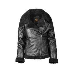 Apple of Eden Damen Lederjacke "Apple of Eden Lederjacke AOE-144", schwarz, Gr. 42, uni, Obermaterial: 100% Lammleder LEL. Futter: 70% Polyacryl PAN.