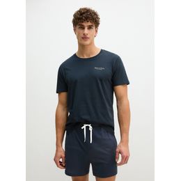 Marc O'Polo MARC O'POLO Herren Pyjamaoberteil "Mix N Match Cotton", Gr. XL, blau, Single Jersey, Obermaterial: 100% Baumwolle, Shirts