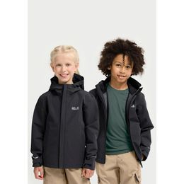 Jack Wolfskin Jungen Outdoorjacke "HAZE 2L JKT K", schwarz, Gr. 140, Obermaterial: 100% POLYESTER. Futter: 100% POLYESTER, Jacken
