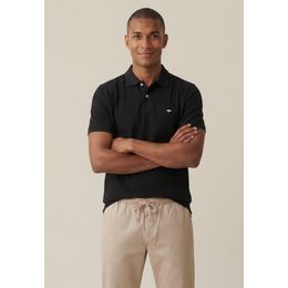 Fynch-Hatton Herren Poloshirt, schwarz, Gr. XXXL, unifarben, Jersey, Obermaterial: 100% Baumwolle, Shirts, normale Passform, mit 2-Knopf-Polokragen,
